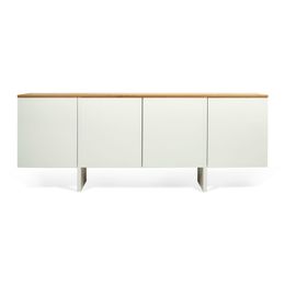 Sideboard TemaHome "Edge" Sideboards Gr. B/H/T: 200 cm x 76 cm x 42 cm, weiß (eichefarben, weiß) Kommode, Breite 200 cm