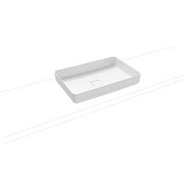 Kaldewei Miena Waschtisch-Schale 909606003001 ohne Überlauf, 58X38 cm, weiß Perl-Effekt