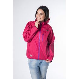 Regenjacke DEPROC Active "DURELL WOMEN", Damen, Gr. M(40/42), pink, 100% Polyester, sportlich, figurbetont, Langarm mit verstellbarem Klettverschluss, Jacken Outdoorbekleidung Regenjacke, auch in Großen Größen erhältlich