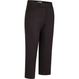 Culotte KjBRAND "Schlupfhose Susie in 7/8 Länge" Gr. 42, N-Gr, schwarz Damen Hosen ideal für kräftige Beine