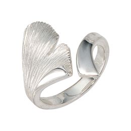 Silberring Jobo "Ginko" Fingerringe Gr. 50, Silber 925 (Sterlingsilber), silberfarben (silber 925) Damen 925 Silber