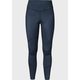 Schöffel Outdoorhose SCHÖFFEL "Tights Vikan L", Damen, Gr. 38, Normalgrößen, blau (8820, blau), Oberstoff: 78% Nylon 22% Elasthan, sportlich, Hosen