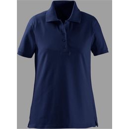 WITT Damen Poloshirt mit Seitenschlitzen, marine, Gr&ouml;&szlig;e 46