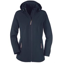 WITT Damen Softshelljacke winddicht, atmungsaktiv, marine, Gr&ouml;&szlig;e 54