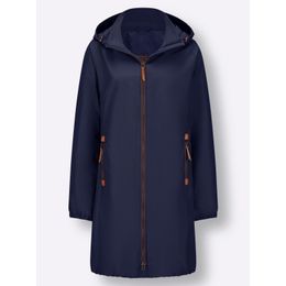 WITT Damen Kurzmantel mit Gummizug am Saum, marine, Gr&ouml;&szlig;e 22