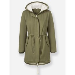WITT Damen Parka mit gef&uuml;tterter Kapuze, oliv, Gr&ouml;&szlig;e 50