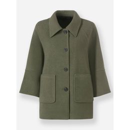 Heine Witt Damen Jacke mit weiten &Auml;rmeln, khaki, Gr&ouml;&szlig;e 40