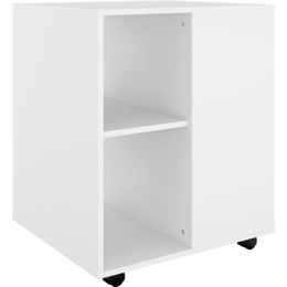 vidaXL - Rollschrank Weiß 60x53x72 cm Holzwerkstoff