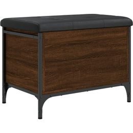 Sitzbank mit Stauraum Braun Eiche 62x42x45 cm Holzwerkstoff vidaXL