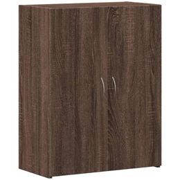 Aktenschrank Braun Eichen-Optik 60x32x77,5 cm Holzwerkstoff vidaXL