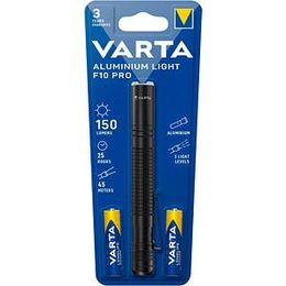 Varta Aluminuim Light F10 Pro LED Taschenlampe schwarz, 150 Lumen