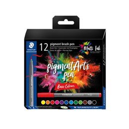 Staedtler Pigment brush 371 "Basic Set" 12 pcs. Cardboard box