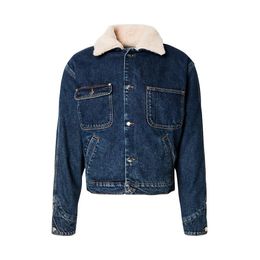 MOUTY Jacke 'HARLEM' Herren Größe S creme / blue denim