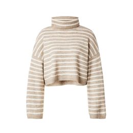 Only Pullover 'ONLTALIO' Damen Größe XS dunkelbeige / weiß