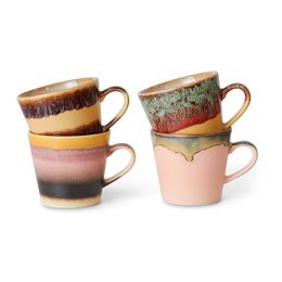 HKliving - 70's Cappuccino Tassen, 330 ml, vista (4er-Set)