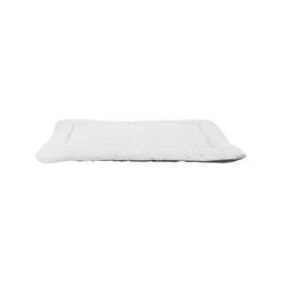 Trixie Farello lying mat plush/wooven fabric 70 × 55 cm white-grey/grey