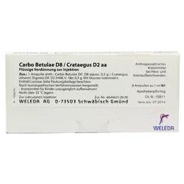 Weleda Carbo Betulae D 8/Crataegus D 2 aa Ampul 8X1 ml