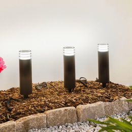 LINDBY Smart LED-Sockelleuchte Kaelo, CCT, RGB, Tuya, 3er