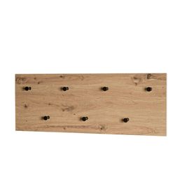 Höffner Wandgarderobe Parma ¦ holzfarben ¦ MDF-Platte ¦ Maße (cm): B: 80 H: 30 T: 5