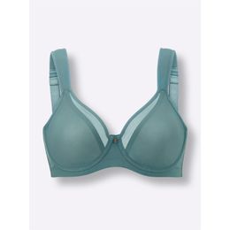 w&auml;schepur w&auml;schepur Damen B&uuml;gel-BH mit Mesh-Einsatz, jade, Gr&ouml;&szlig;e 85C