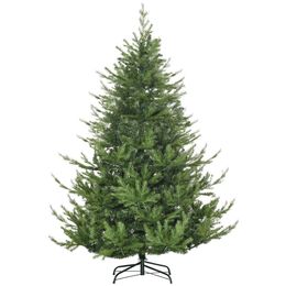 HOMCOM 180 cm Weihnachtsbaum Künstlich Naturgetreu Dichte Zweige mit 1942 Astspitzen realistisches Aussehen