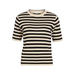 Object Shirt Damen Gr&ouml;&szlig;e L beige / schwarz