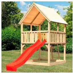 Spielturm Konifera "Lenie" Spieltürme beige (natur) Kinder BxTxH: 200x200x345 cm