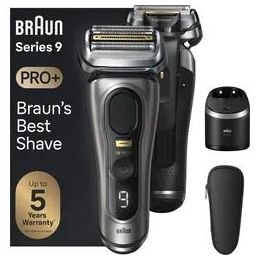 Elektrorasierer Braun "Series 9 Pro+ 9565cc" grau Precision ProTrimmer