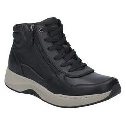 Sneaker Josef Seibel "Elli 01" Gr. 36, schwarz Damen Schuhe Trekkingschuh, Schnürboots, Komfortschuh mit Wechselfußbett