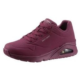 Sneaker Skechers "UNO-STAND ON AIR" Gr. 36, lila (beere) Damen Schuhe im monochromen Look, Freizeitschuh, Halbschuh, Schnürschuh