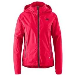 Fahrradjacke Gonso "Save Jacket Therm W" Gr. 36, pink (neonpink) Damen Jacken Regenjacke wind- und wasserdicht, Radjacke mit Kapuze