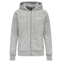 Hummel Sweatjacke Herren Gr&ouml;&szlig;e S grau / wei&szlig;