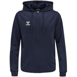 Hummel Sportsweatjacke Herren Gr&ouml;&szlig;e L marine / wei&szlig;