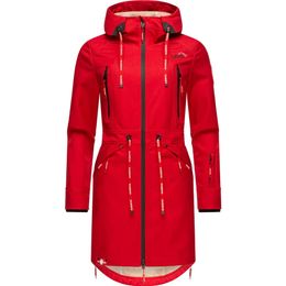 Marikoo Funktionsmantel Damen Gr&ouml;&szlig;e XL feuerrot / schwarz