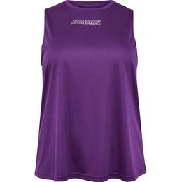 Hummel Shirt 'ITE' Damen Gr&ouml;&szlig;e XL aubergine / wei&szlig;