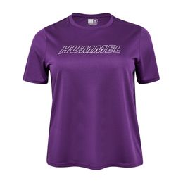 Hummel Shirt 'ITE' Damen Gr&ouml;&szlig;e XXL aubergine / wei&szlig;