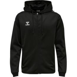Hummel Sportsweatjacke 'Core XK' Herren Gr&ouml;&szlig;e L schwarz / wei&szlig;