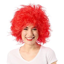 buttinette Perücke "Clown", rot