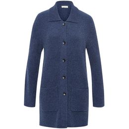 Long-Strickjacke include blau