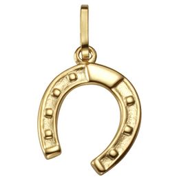 Ketten-Anhänger Firetti "Schmuck Geschenk Gold 333 Halsschmuck Anhänger für Halskette Hufeisen" Schmuckanhänger Gr. Gelbgold 333, 0,60 g, goldfarben (gelbgoldfarben) Mädchen