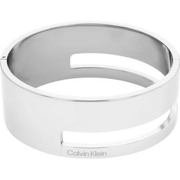 Armreif Calvin Klein "GEOMETRIC ESSENTIALS, 35000673, 35000674" Armbänder Gr. Edelstahl, silberfarben (edelstahlfarben) Damen