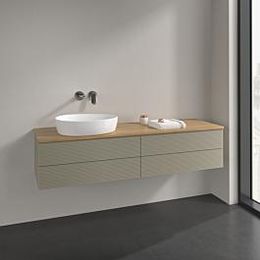 Villeroy & Boch Villeroy und Boch Antao Waschtisch-Unterschrank K26111HK 160x36x50cm, Waschbeckenplattenfarbe honey oak, stone grey matt lacquer