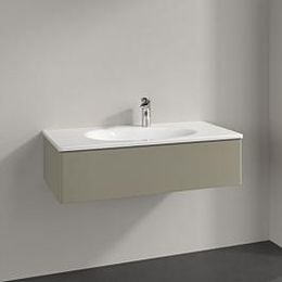 Villeroy & Boch Villeroy und Boch Antao Waschtisch-Unterschrank L02000HK 98,8x25,6x49,3cm, ohne Frontstruktur, stone grey matt lacquer, mit Beleuchtung