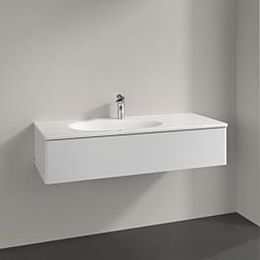 Villeroy & Boch Villeroy und Boch Antao Waschtisch-Unterschrank L03000GF 118,8x25,6x49,3cm, ohne Frontstruktur, glossy white lacquer, mit Beleuchtung