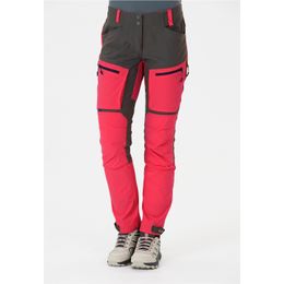 Softshellhose WHISTLER "Kodiak", Damen, Gr. 42, EURO-Größen, pink (grau, neonpink), 94% Nylon, 6% Elasthan, mehrfarbig, casual, Hosen, mit praktischen Taschen