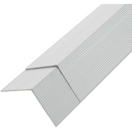 vidaXL - 5 Stk. Verkleidungswinkel Verkleidungen Aluminium 170 cm Silber