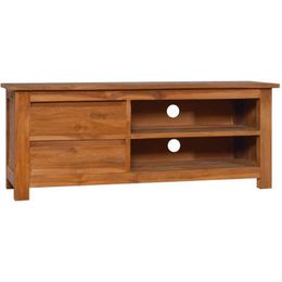 vidaXL - TV-Schrank 100x30x40 cm Teak Massivholz