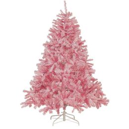 Beliani Weihnachtsbaum 180 cm Rosa aus Kunststoff mit Ständer Weihnachtszeit Weihnachten Wohnzimmer Modern