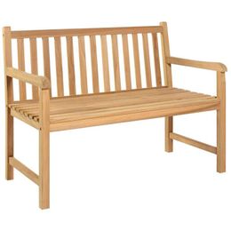 vidaXL - Gartenbank 114 cm Massivholz Teak