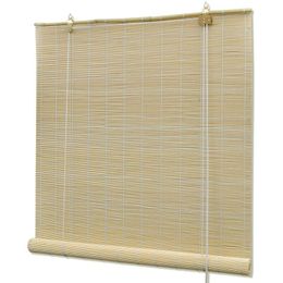 vidaXL - Bambusrollo 80x220 cm Natur